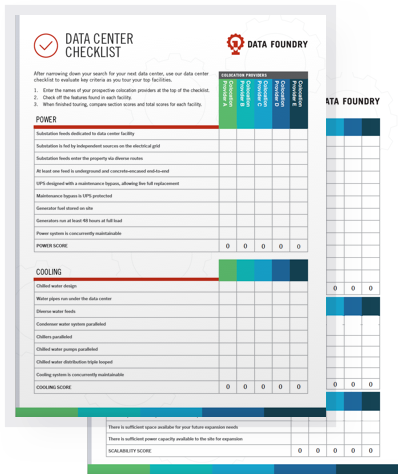 Our Values - Data FoundryData Center Checklist | Data Foundry